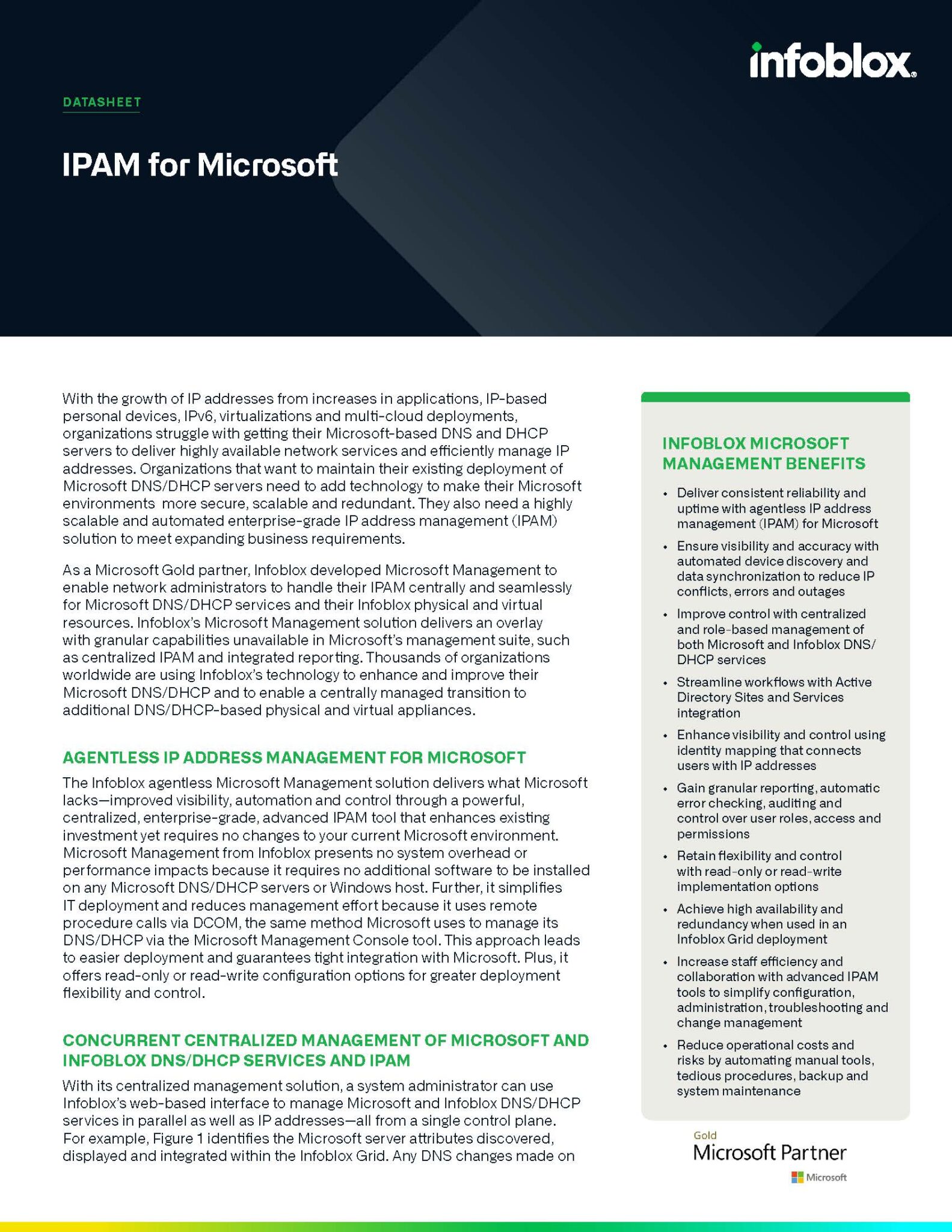 Microsoft 向け IPAM | ネットワークの可視性と制御を向上 | Infoblox