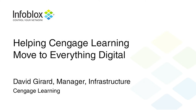 Cengage Learning Case Study - Infoblox