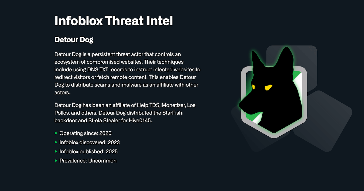 Detour Dog: DNS Threat Actor Behind Malicious Adtech