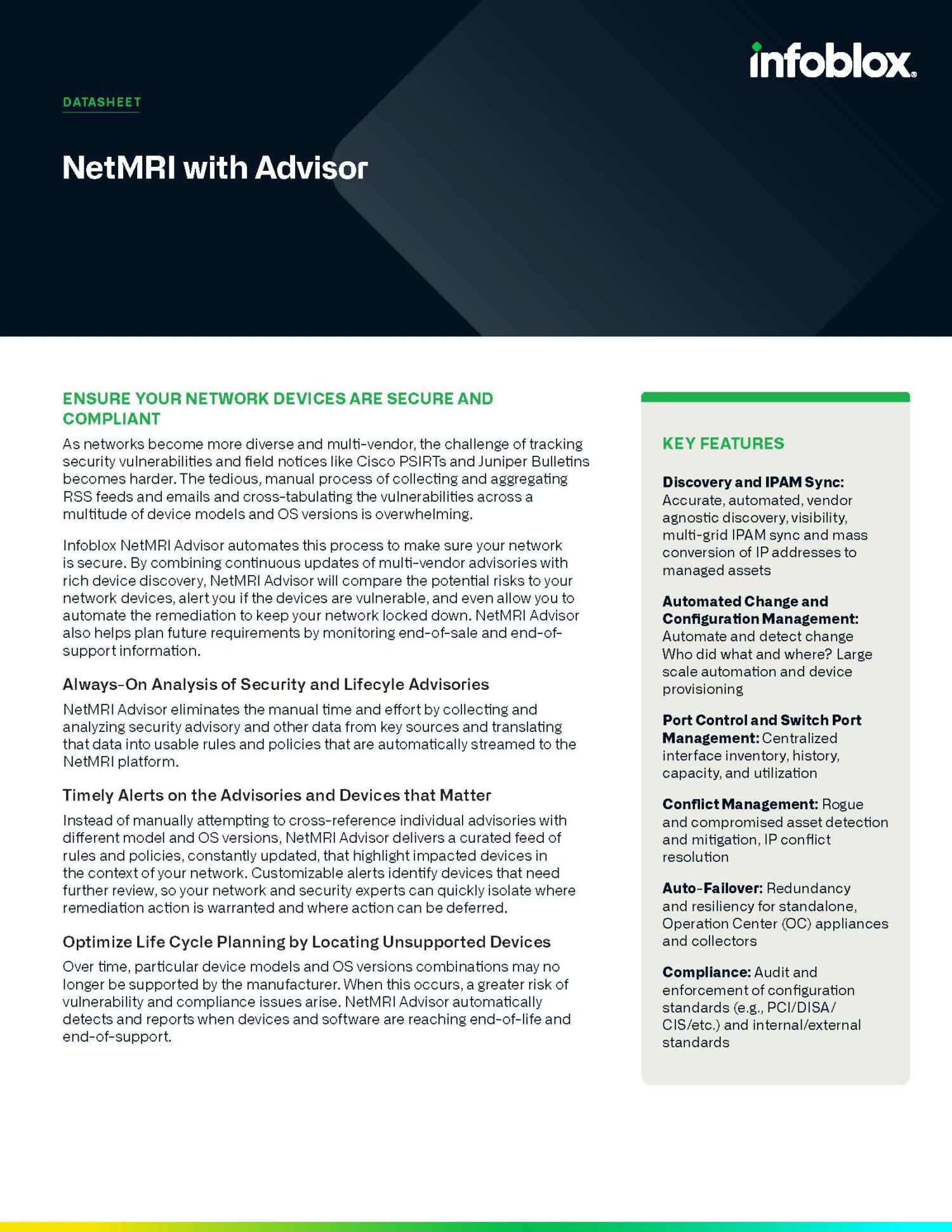 NetMRI | Gain control of your network infrastructure | Infoblox