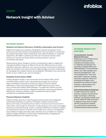 Network Insight - See Your Entire Network Infrastructure | Infoblox