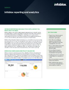 Infoblox Reporting and Analytics | Know Your Network | Infoblox