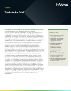 Infoblox Grid | A Unified Platform for Core Network Services