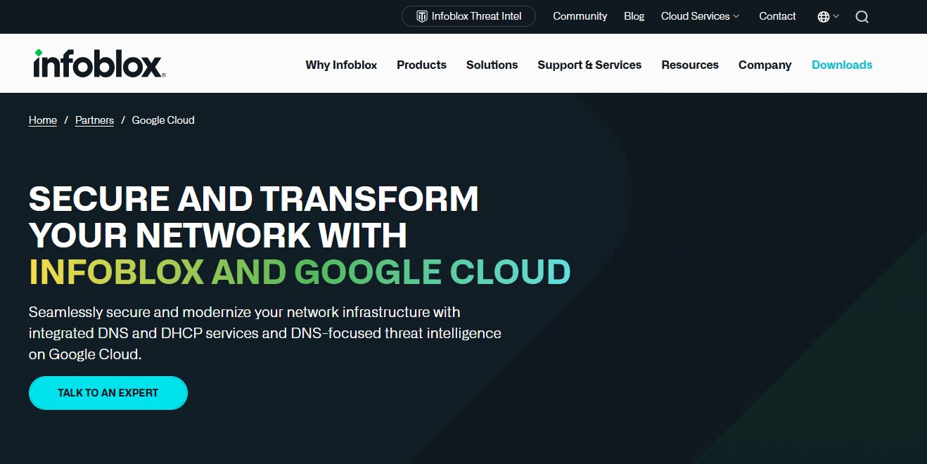 Infoblox Universal DDI for Google's Cloud WAN and DNS Armor
