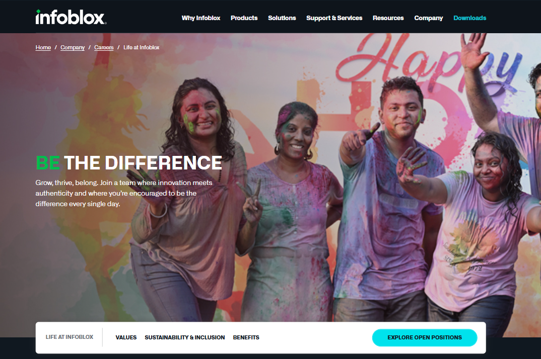 Life at Infoblox: Our Benefits, Culture and Values