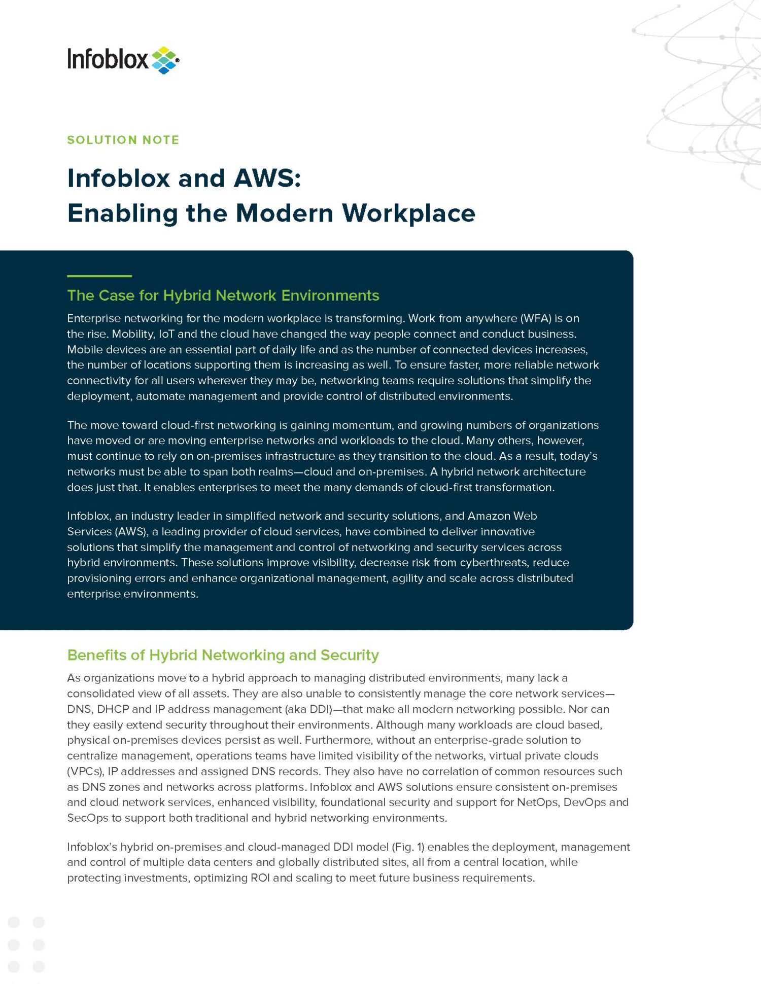 Hybrid Workplace Transformation | Infoblox Solutions