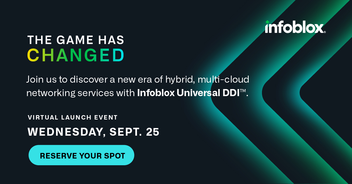 Infoblox Universal DDI Virtual Launch Event