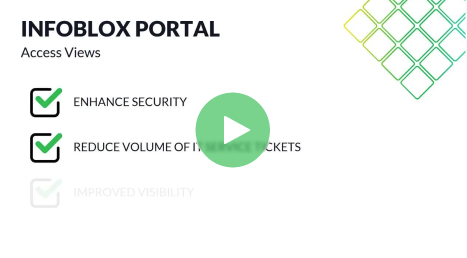 Infoblox Portal Permission Management with Access Views | Infoblox