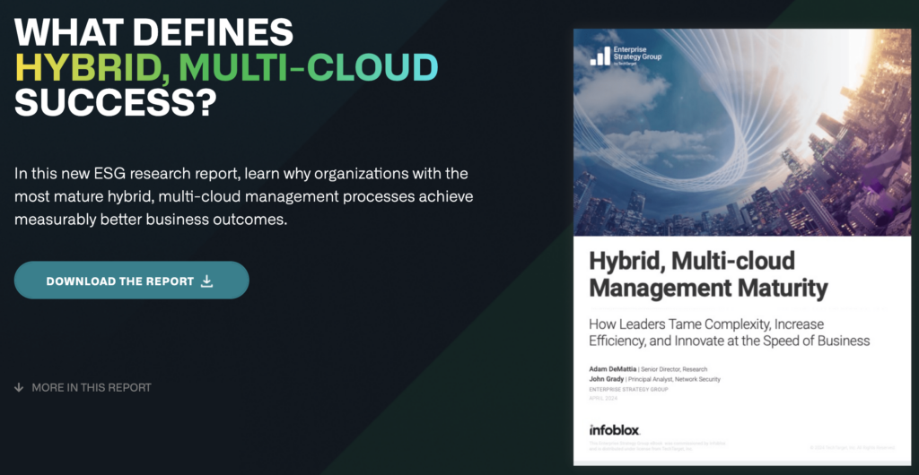 Hybrid, Multi-Cloud Management Maturity Report - Infoblox