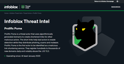 Prolific Puma - Malicious Link Shortener Threat Exposed